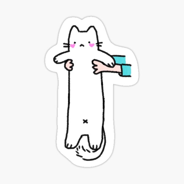 "long boi cute boi " Sticker for Sale by kunxdux | Redbubble