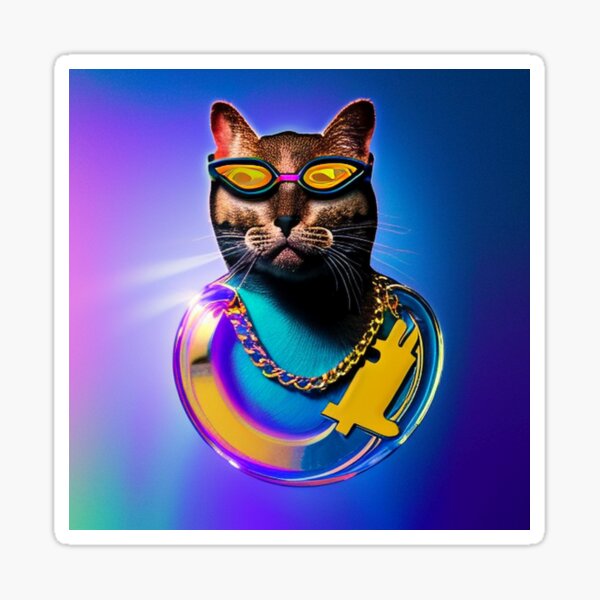 "exclusive groovy fashionable haute cat with glasses and gold chain ...