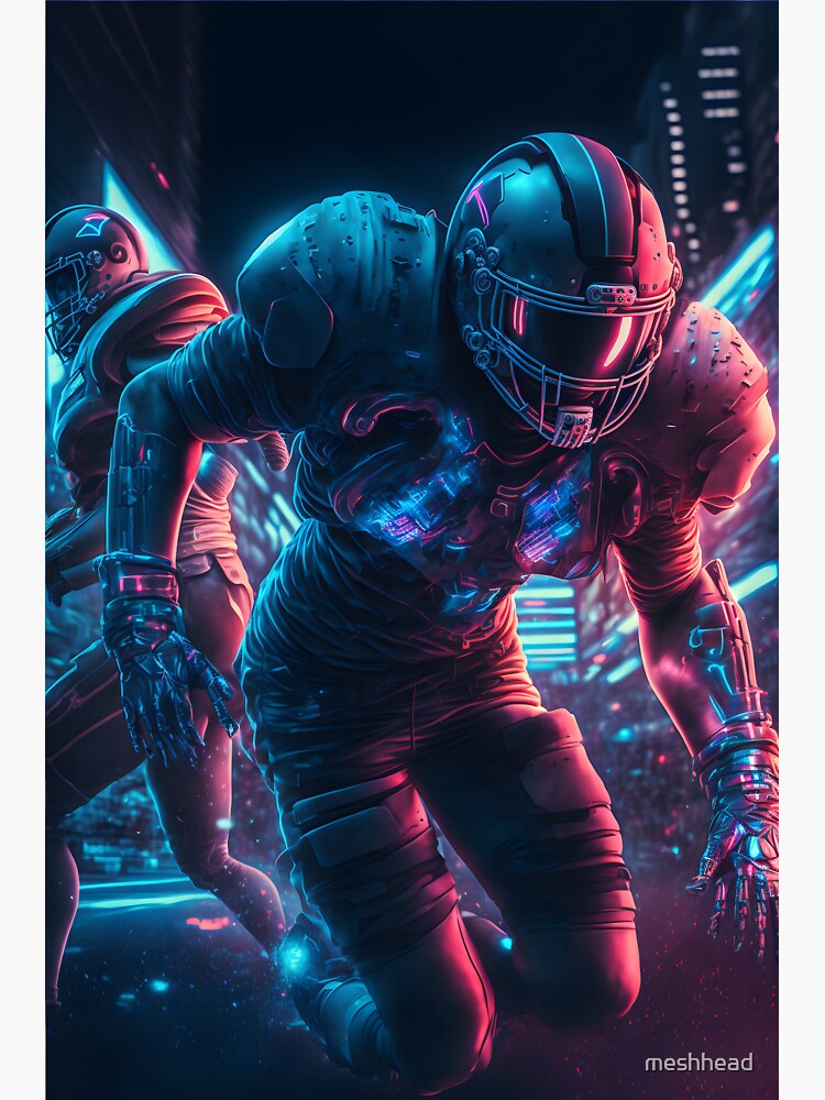 "Cyber Football" Sticker for Sale by meshhead | Redbubble