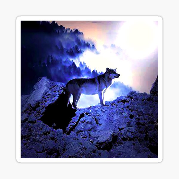 "Winter wolf" Sticker for Sale by Kosticc | Redbubble
