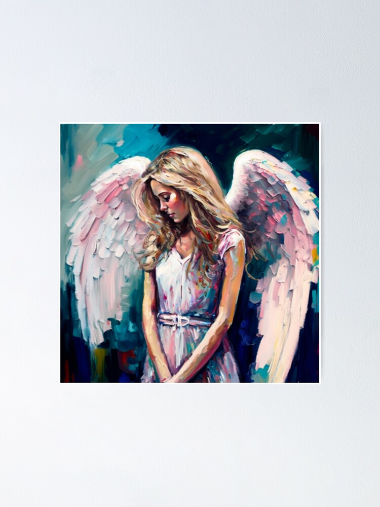 "Angels Are Among Us - Art, Prints " Poster for Sale by BeaconMarketing ...