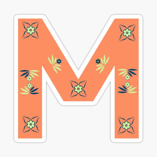 "Monograms Series - Letter M" Sticker for Sale by Heaven7 | Redbubble