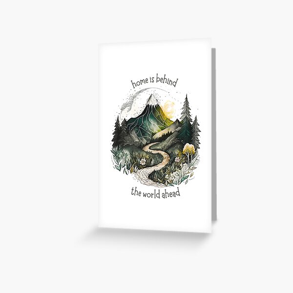 "Home Is Behind, the World Ahead - Lonely Mountain - Watercolor Art ...