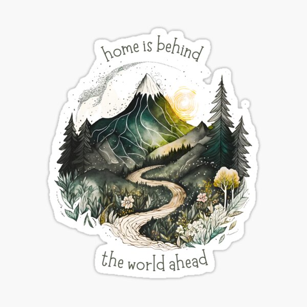"Home Is Behind, the World Ahead - Lonely Mountain - Watercolor Art ...