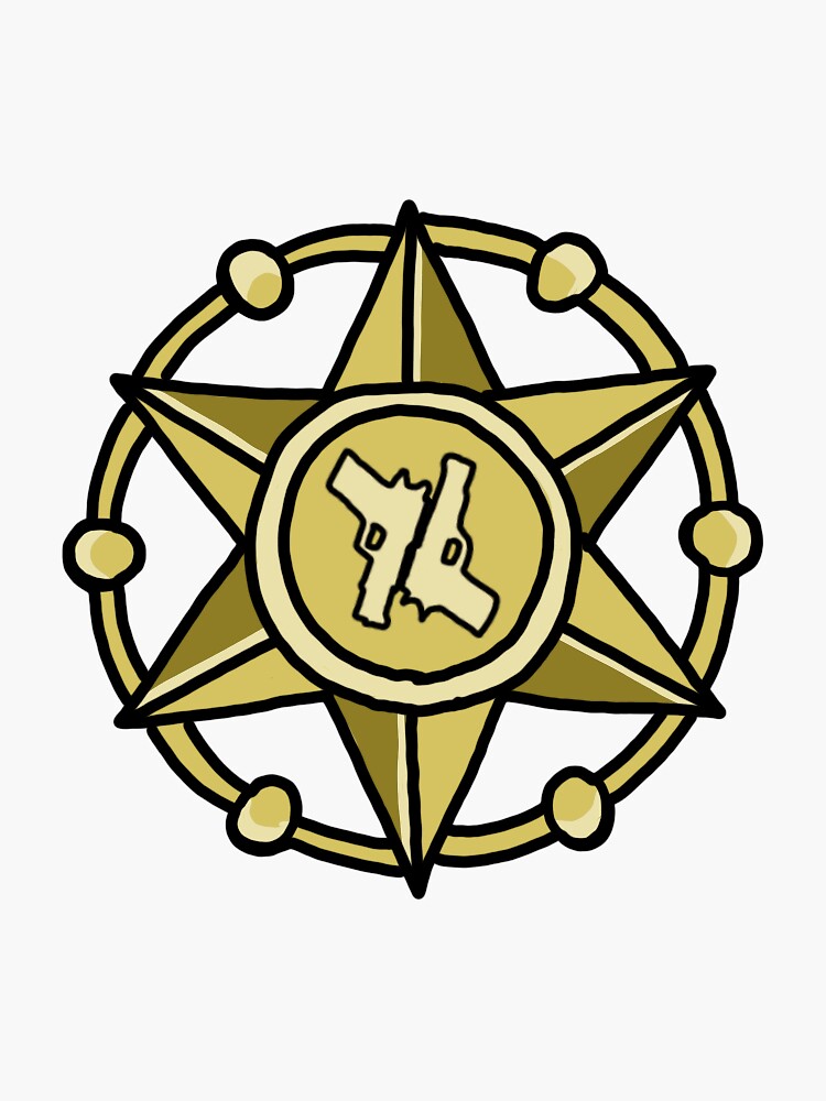 "KILLING FLOOR Gunslinger Badge" Sticker for Sale by bullseye0 | Redbubble