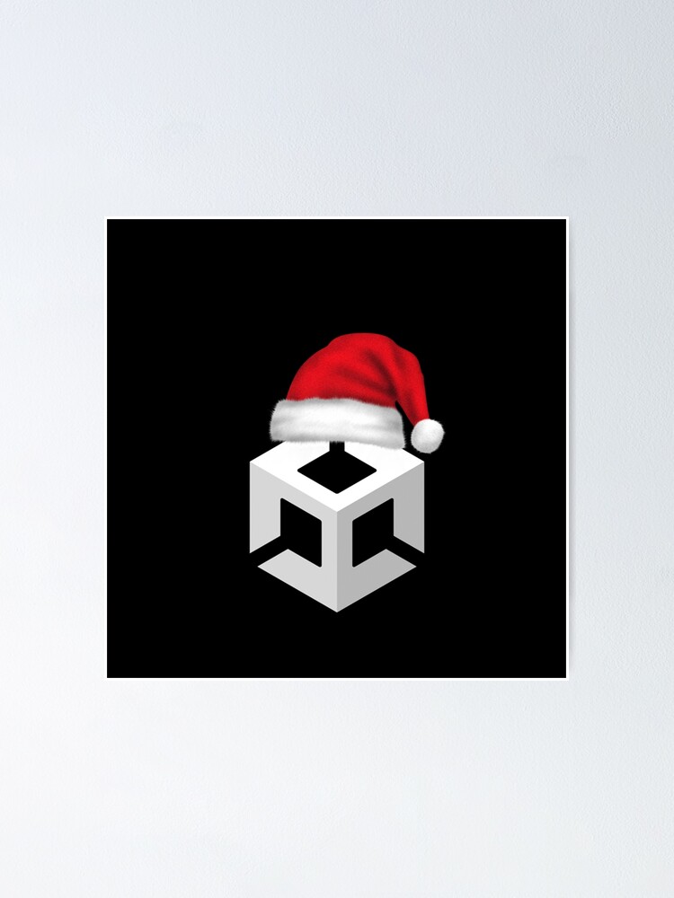 "Unity Logo Christmas / Unity Game Developer Christmas" Poster for Sale ...