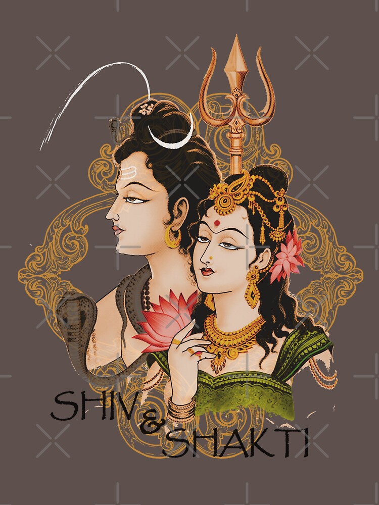 "SHIV & SHAKTI" T-shirt for Sale by ramanandr | Redbubble | shiva t ...