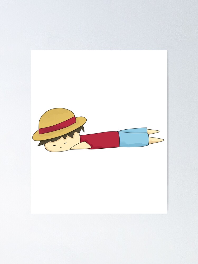"Luffy The Pirate sleeping King" Poster for Sale by ITsubaSaDesign ...