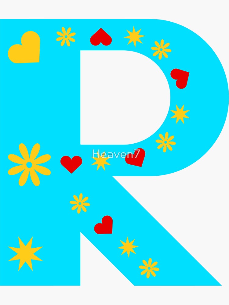 "Monograms Series - Letter R" Sticker for Sale by Heaven7 | Redbubble