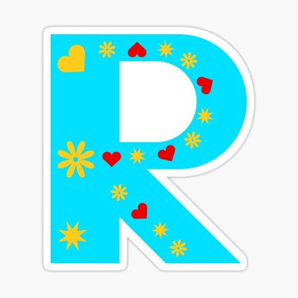 "Monograms Series - Letter R" Sticker for Sale by Heaven7 | Redbubble
