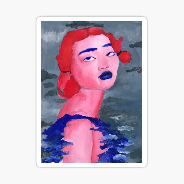 "Pink Lady" Sticker for Sale by Bel-Atizay | Redbubble