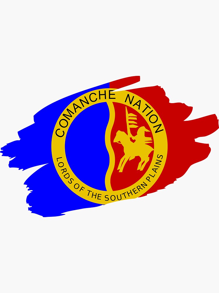 "Comanche Nation Brushstroked" Sticker for Sale by artyflyers | Redbubble