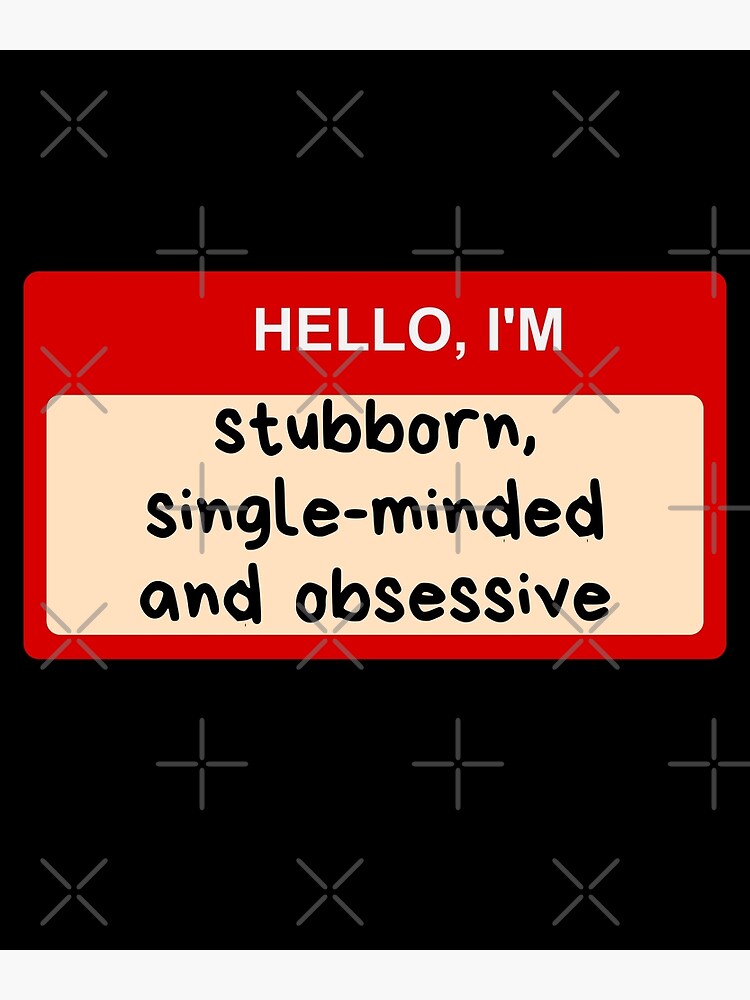 "Stubborn single minded and obsessive | Wednesday Addams Name Tag ...