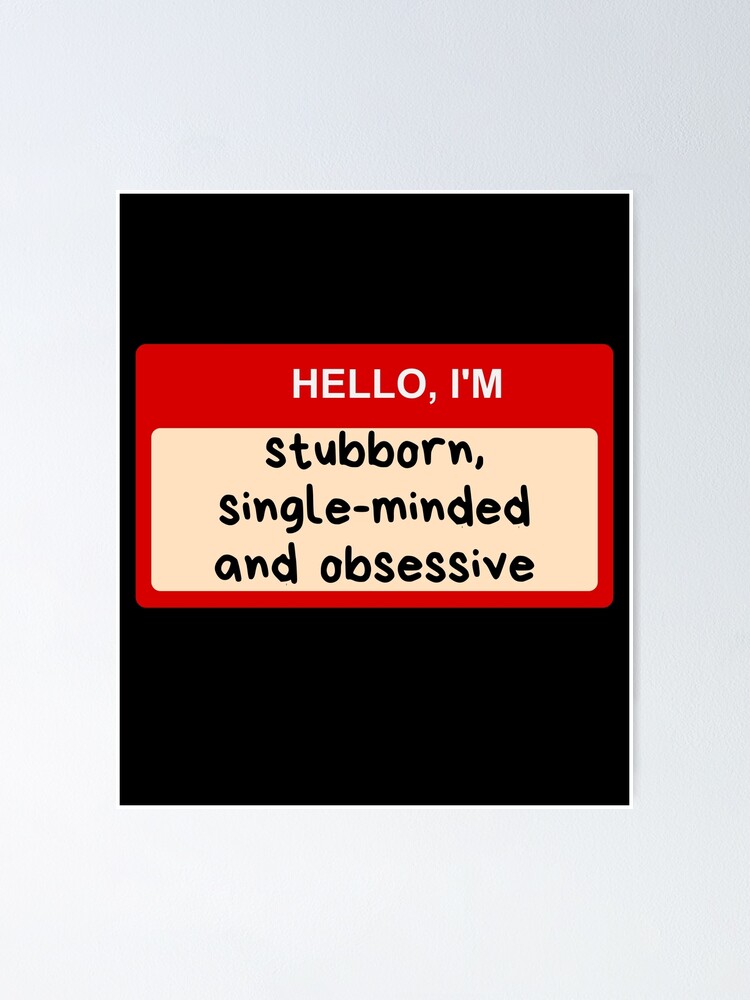 "Stubborn single minded and obsessive | Wednesday Addams Name Tag ...