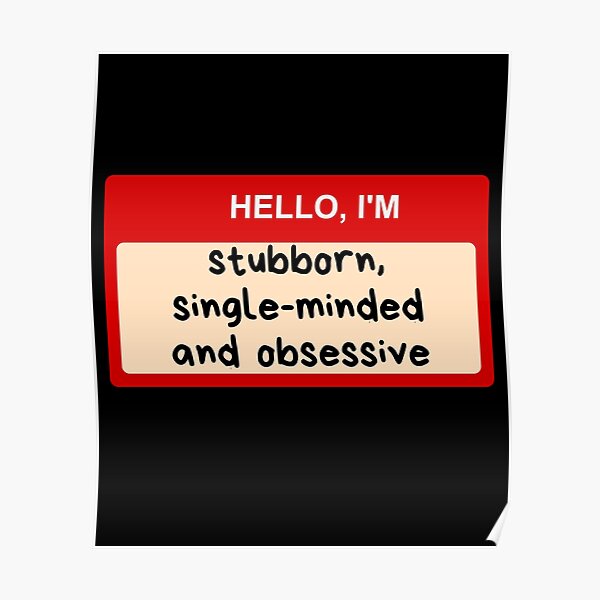 "Stubborn single minded and obsessive | Wednesday Addams Name Tag ...