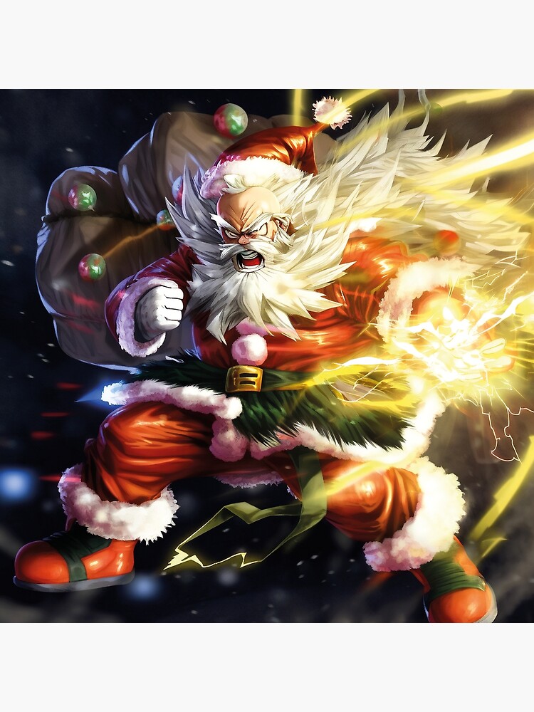 "Super Saiyan Santa" Poster for Sale by ai-miilk | Redbubble