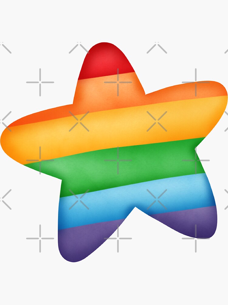 "Pride LGBT rainbow star" Sticker for Sale by TasimaDesign | Redbubble