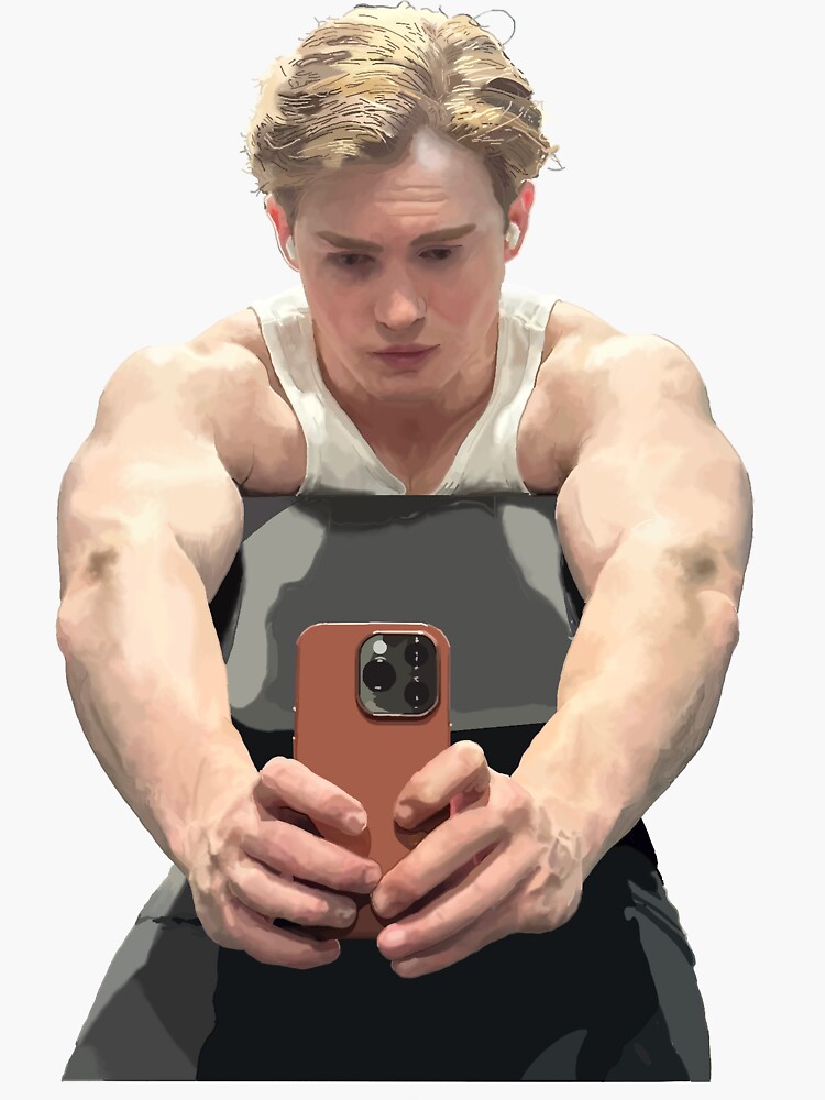 "Kit Connor Selfie" Sticker for Sale by Garrart1 | Redbubble