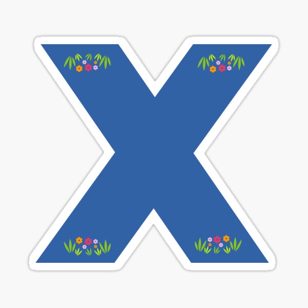 "Monograms Series - Letter X" Sticker for Sale by Heaven7 | Redbubble