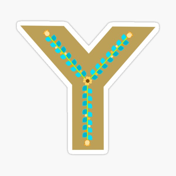 "Monograms Series - Letter Y" Sticker for Sale by Heaven7 | Redbubble