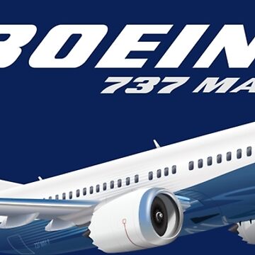 "Boeing 737-8 MAX" Poster for Sale by bjcoving | Redbubble