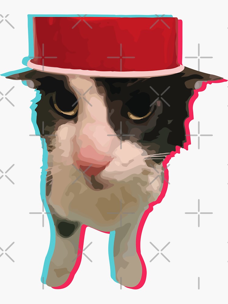 "Soggy Cat Soaked" Sticker for Sale by porterpouts | Redbubble