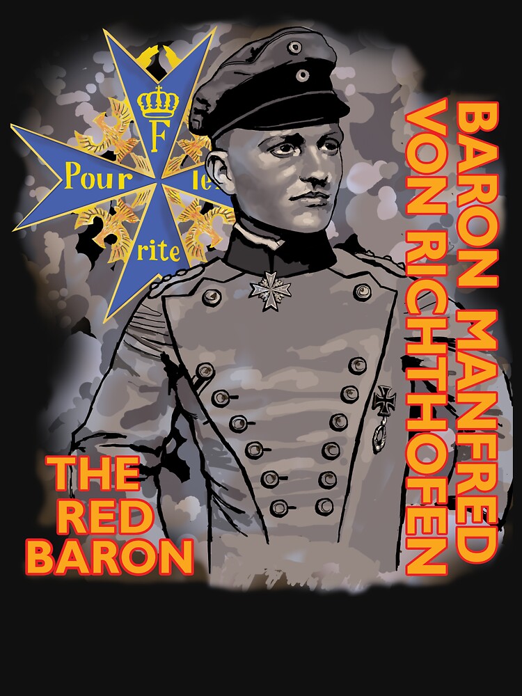 "Baron Manfred Von Richthofen: Portrait of the German WW1 flying ace ...