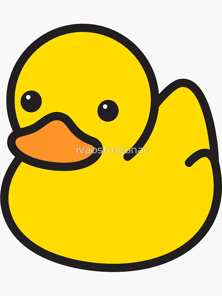 "Rubber Duck Cute Pattern Design" Sticker for Sale by ivaostrogonac ...