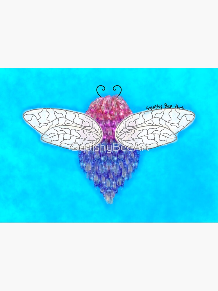"Bisexual Pride Bee" Sticker for Sale by SquishyBeeArt | Redbubble