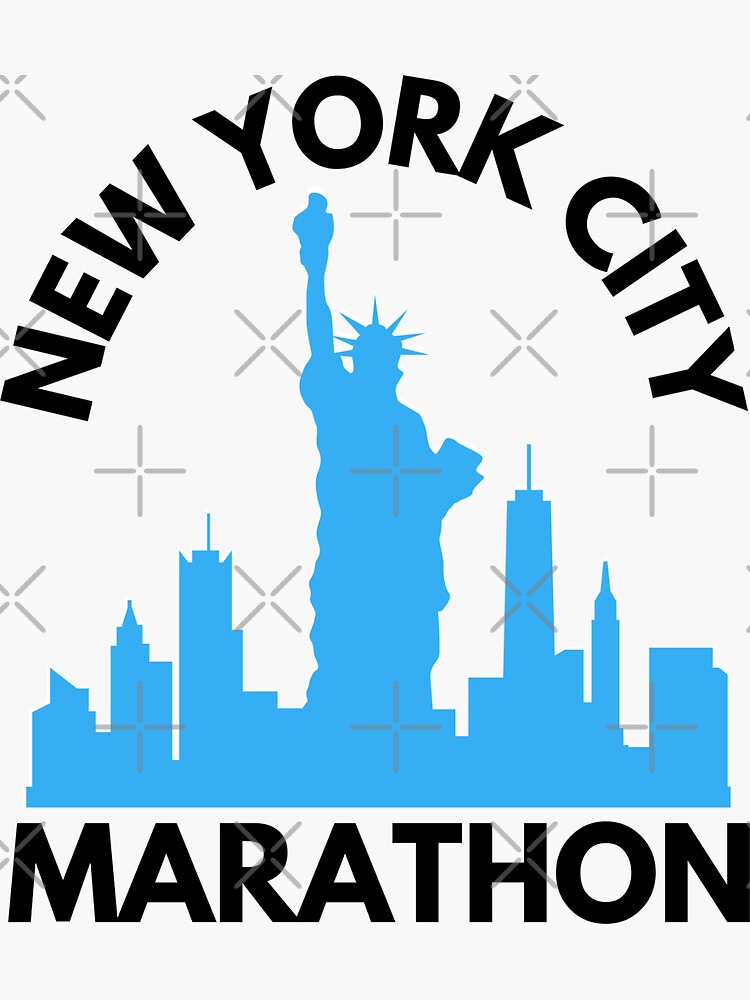 "New York city marathon" Sticker for Sale by ideamake | Redbubble