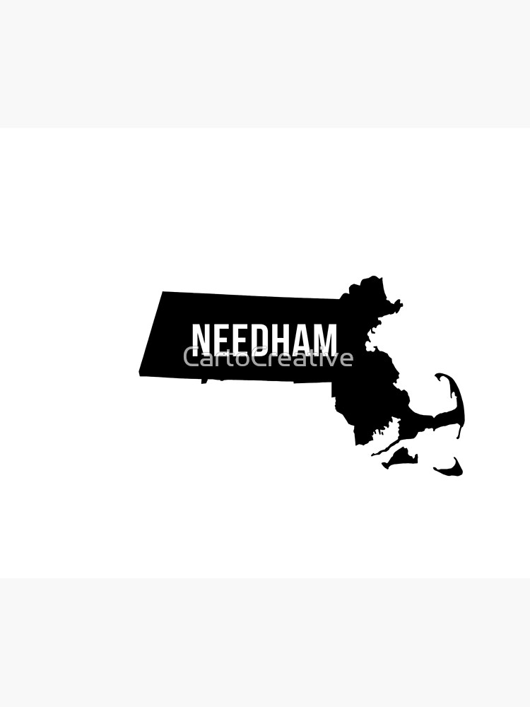 Póster «Silueta de Needham, Massachusetts» de CartoCreative | Redbubble
