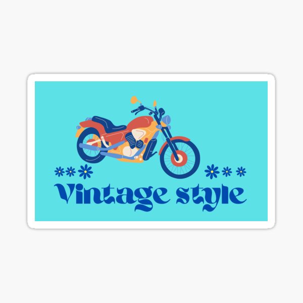 "Vintage Bike" Sticker for Sale by Queen-Sheeba | Redbubble