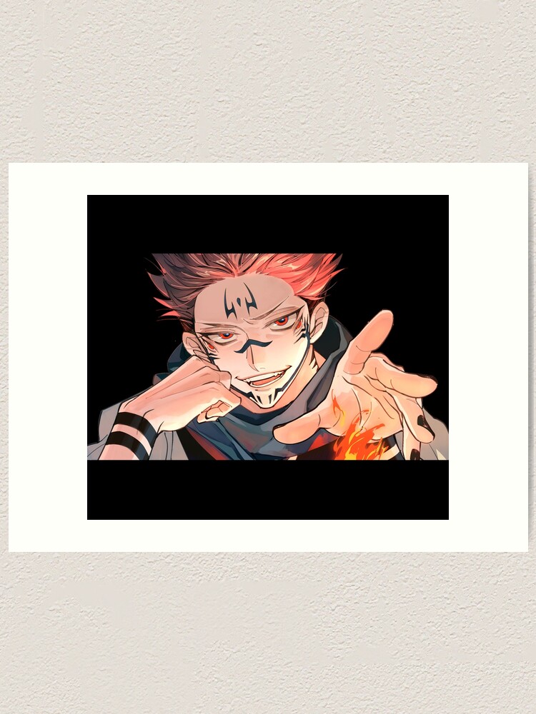 "Sukuna Red- jujutsu kaisen Sticker" Art Print for Sale by Lux45 ...
