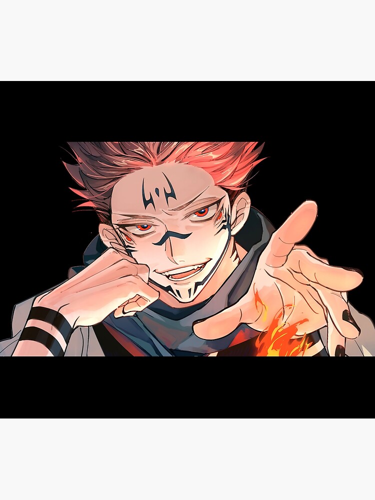 "Sukuna Red- jujutsu kaisen Sticker" Art Print for Sale by Lux45 ...