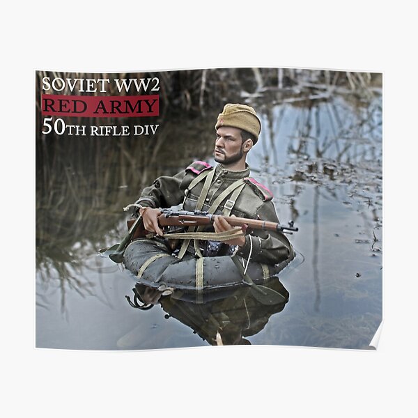 "WW2 Soviet Infantry in Wading Gear" Poster for Sale by busybob | Redbubble