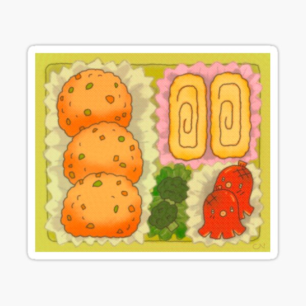 "Lunch time bento !" Sticker for Sale by spicyoanh | Redbubble