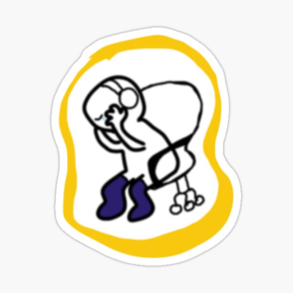 "Sad Gamer" Sticker for Sale by auggysartstuff | Redbubble