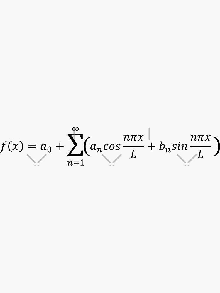"Fourier Series - Math Basics" Sticker for Sale by ScienceCorner ...