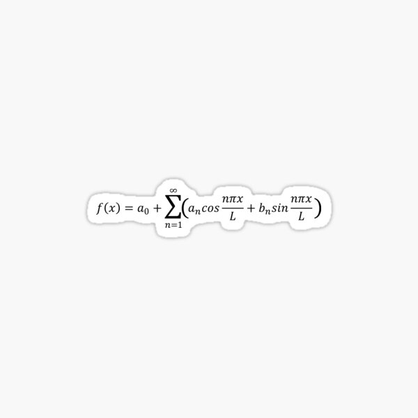 "Fourier Series - Math Basics" Sticker for Sale by ScienceCorner ...