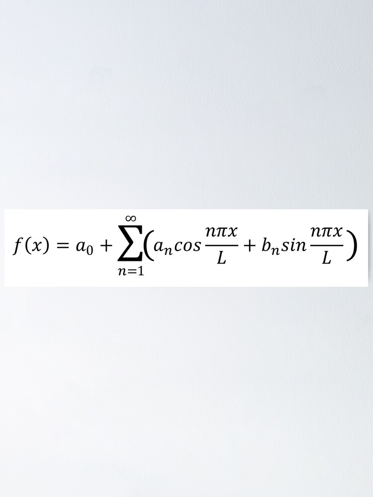"Fourier Series - Math Basics" Poster for Sale by ScienceCorner | Redbubble