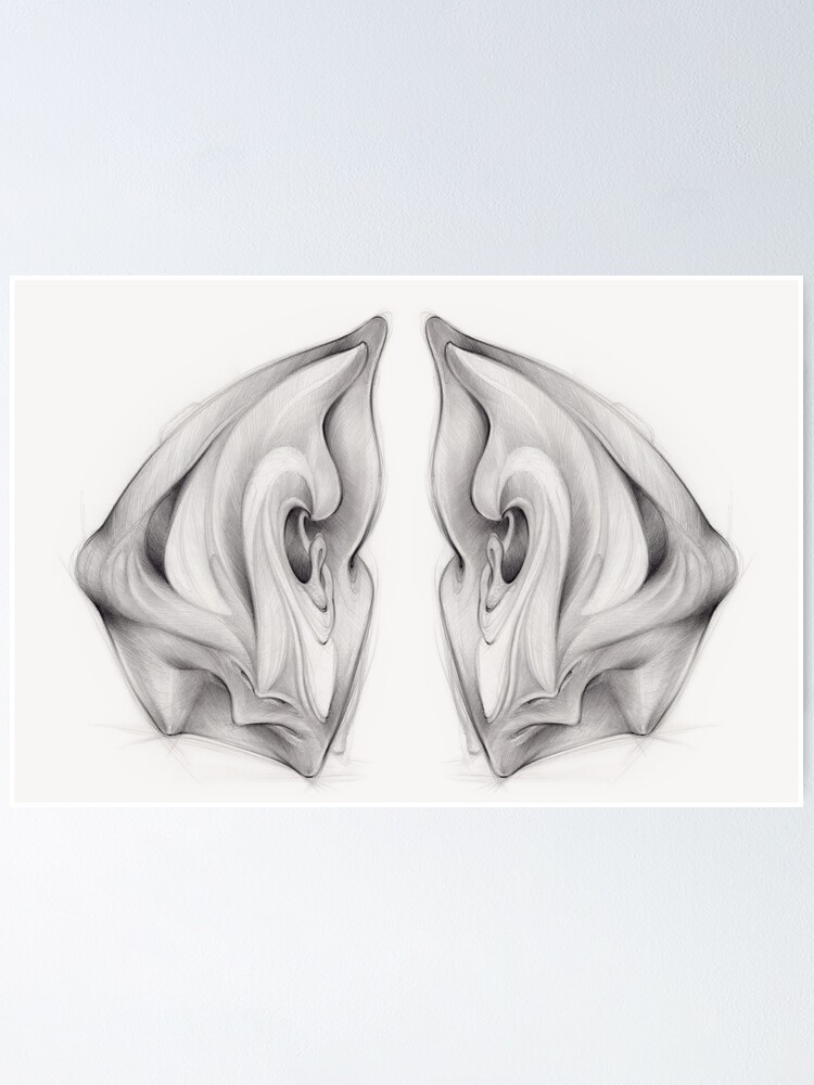 "Discovery 1. Past meets future. Abstract pencil drawing" Poster for ...