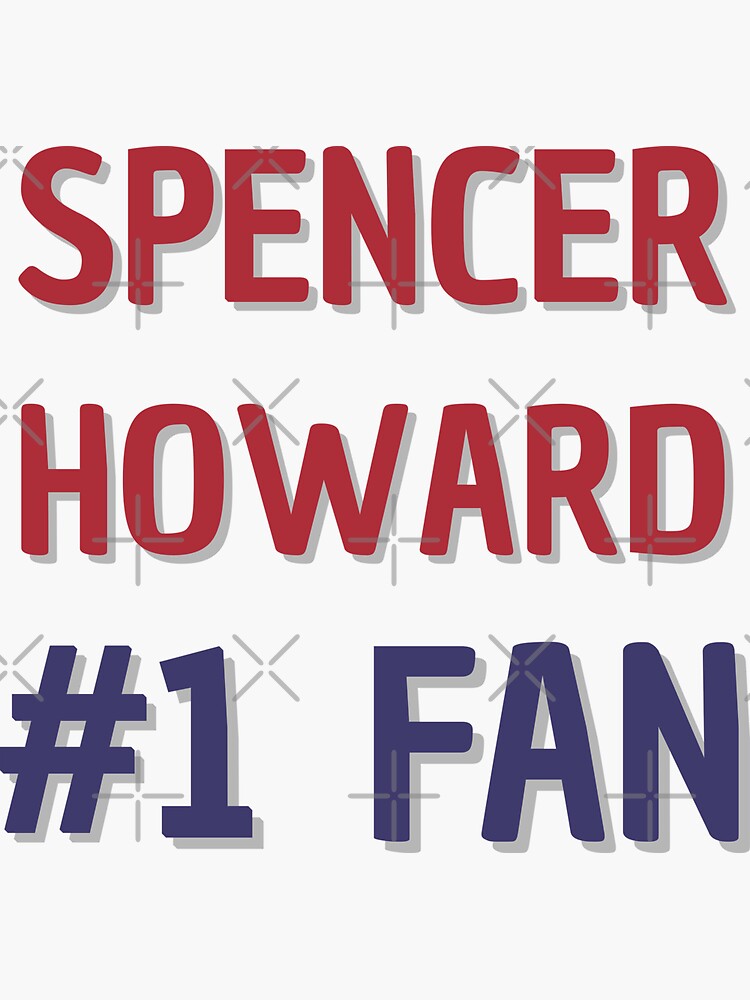 "Spencer Howard - #1 Fan" Sticker for Sale by Rybariuns | Redbubble