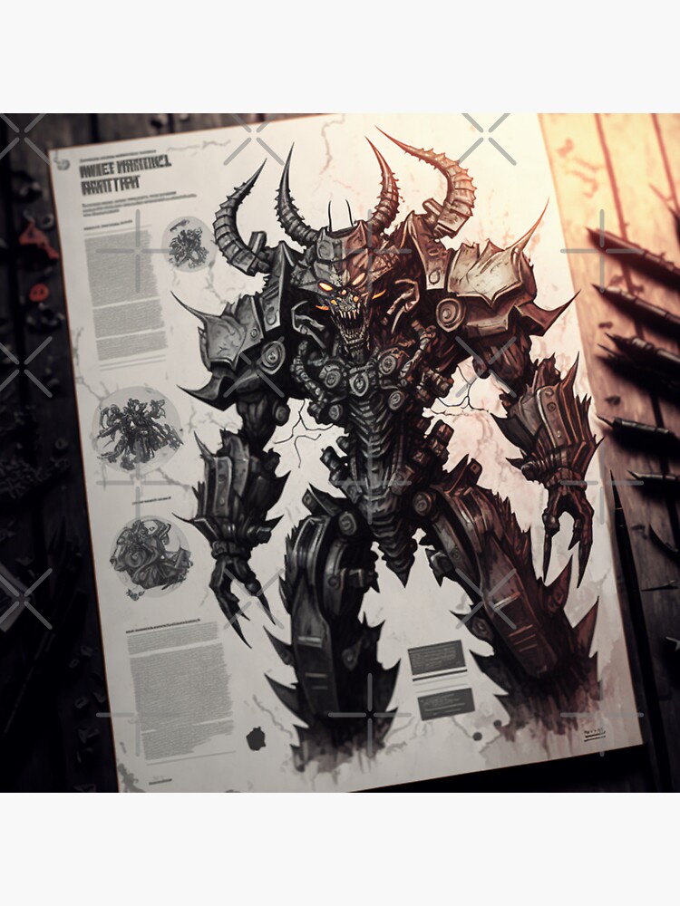 "Concept Design - High Definition Mech" Sticker for Sale by ...