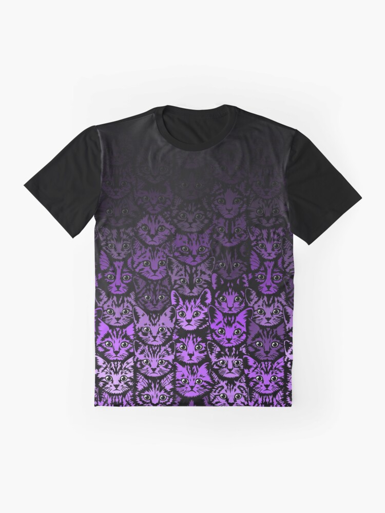 "Kittens - Purple Fade" Graphic T-Shirt for Sale by timandrew | Redbubble
