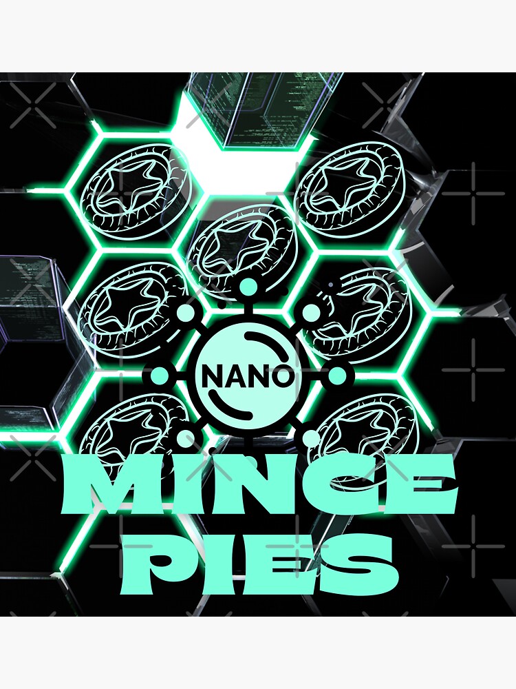 "Mince Pies Nano Mince Pies" Sticker for Sale by MPC-Mince-Pies | Redbubble