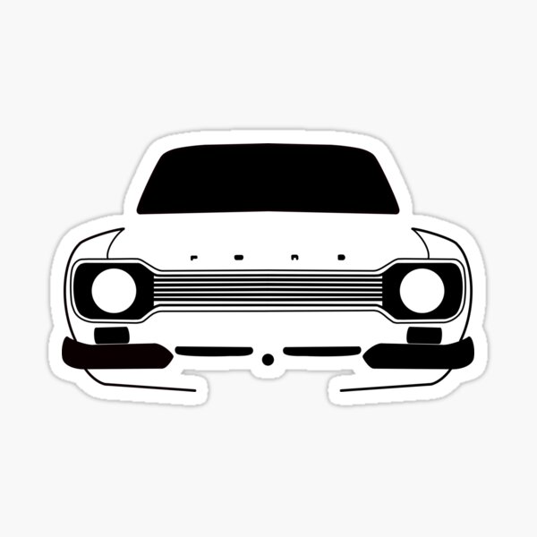 "Ford Escort Mk1" Sticker for Sale by GamingTag | Redbubble