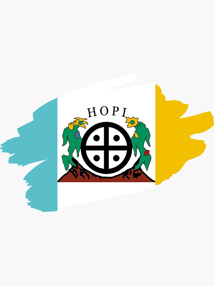"Hopi Tribe Brushstroked" Sticker for Sale by artyflyers | Redbubble