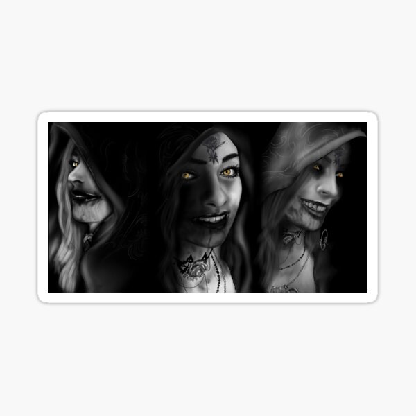 "Dimitrescu Sisters" Sticker for Sale by chesip14 | Redbubble