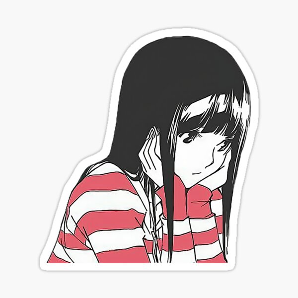"Thinking anime girl" Sticker for Sale by ownERROR429 | Redbubble