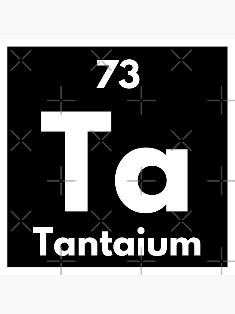 Póster «Número de elemento de tabla periódica 73 Ta Tantaium» de ...